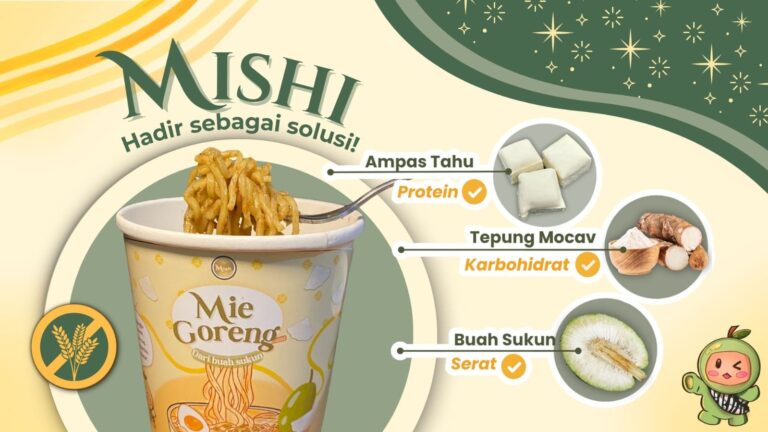 MISHI: Inovasi Mie Sehat dari Sukun dan Ampas Tahu